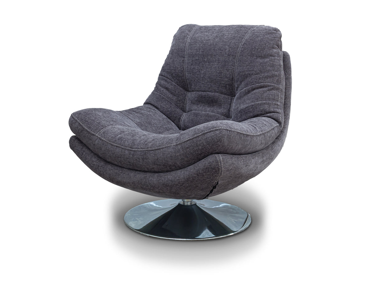 Axis Fabric Swivel Chair - Buy Swivel Chairs at Lowneys Furniture