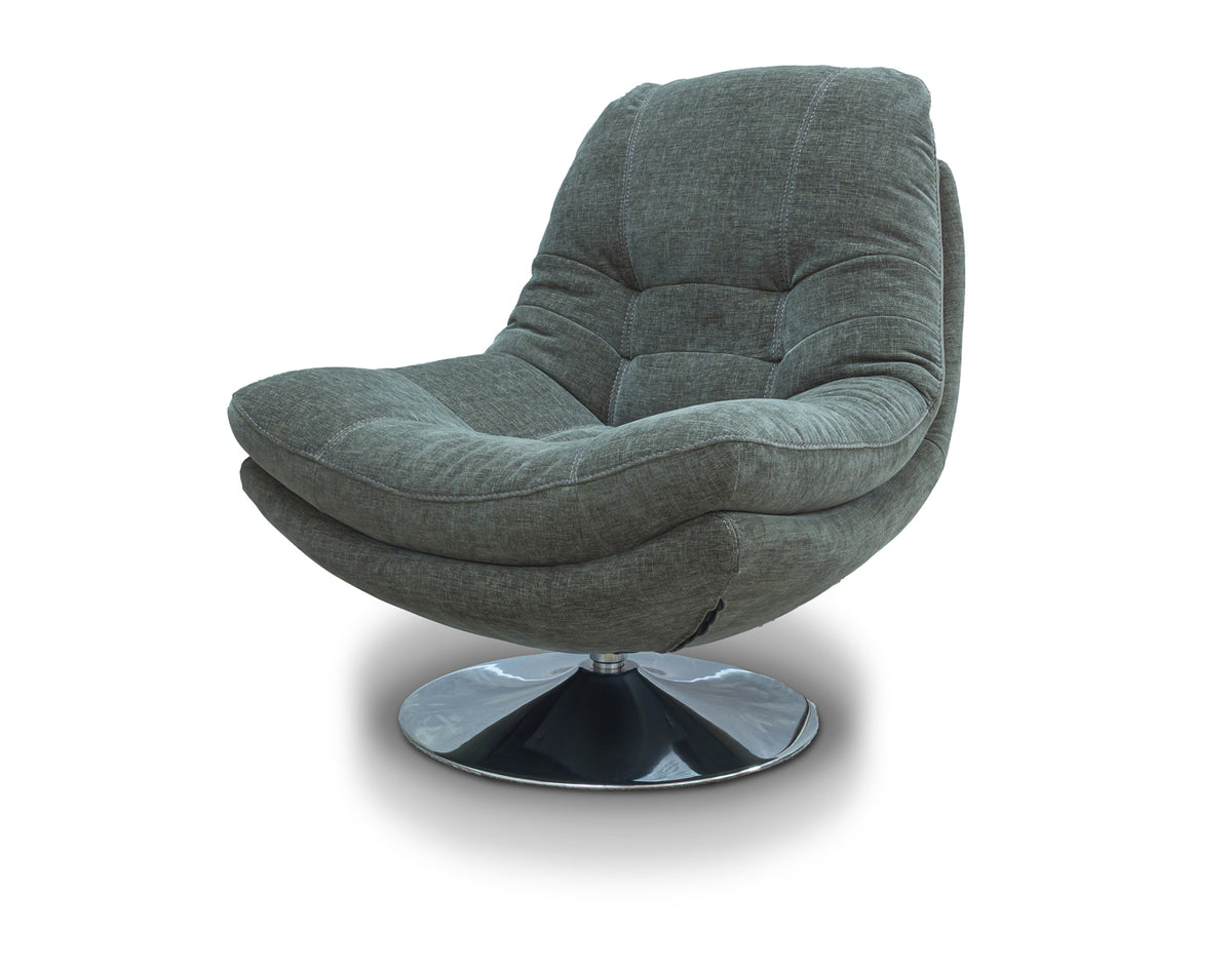 Axis Fabric Swivel Chair - Buy Swivel Chairs at Lowneys Furniture