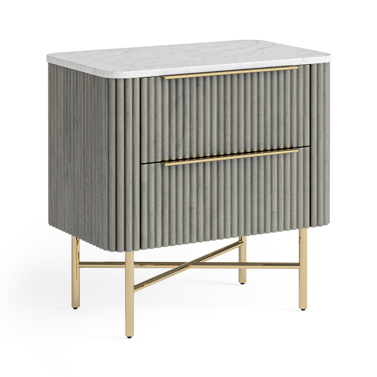 Isabella Narrow Bedside Locker - Bedroom Furniture at Lowneys